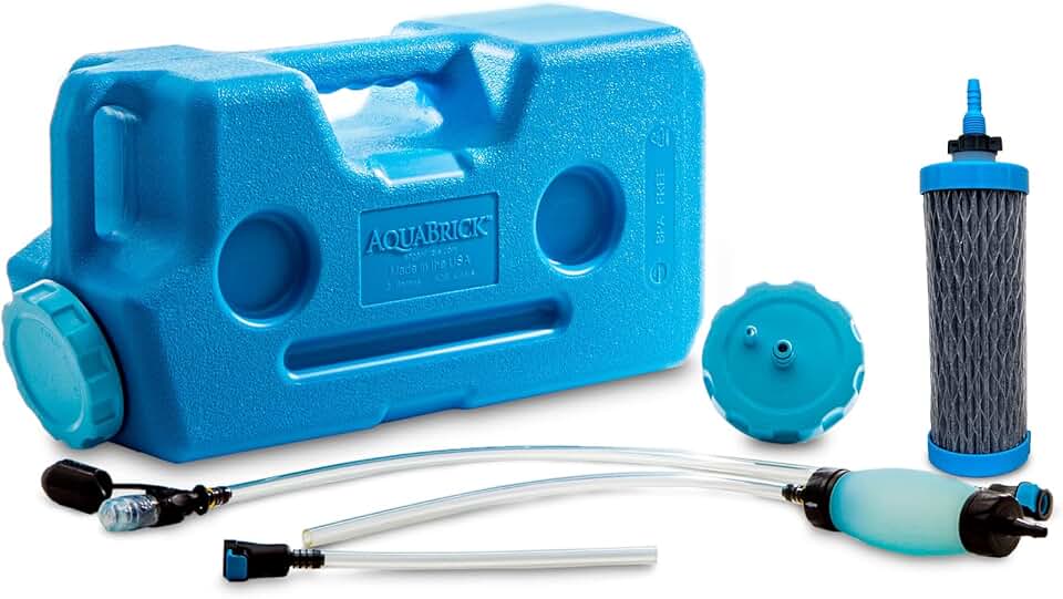 AquaBrick Water Purification System, Portable Water Filter for Camping ...