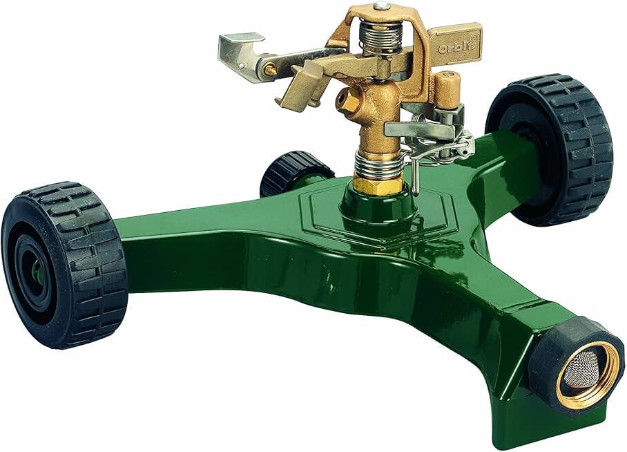 20-Pack Orbit 56186N Brass Impact Sprinkler on Wheeled Base - Efficient ...