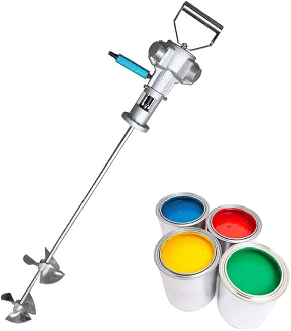 MXBAOHENG Handheld 50 Gallons Pneumatic Mixer Industrial Coating Ink ...