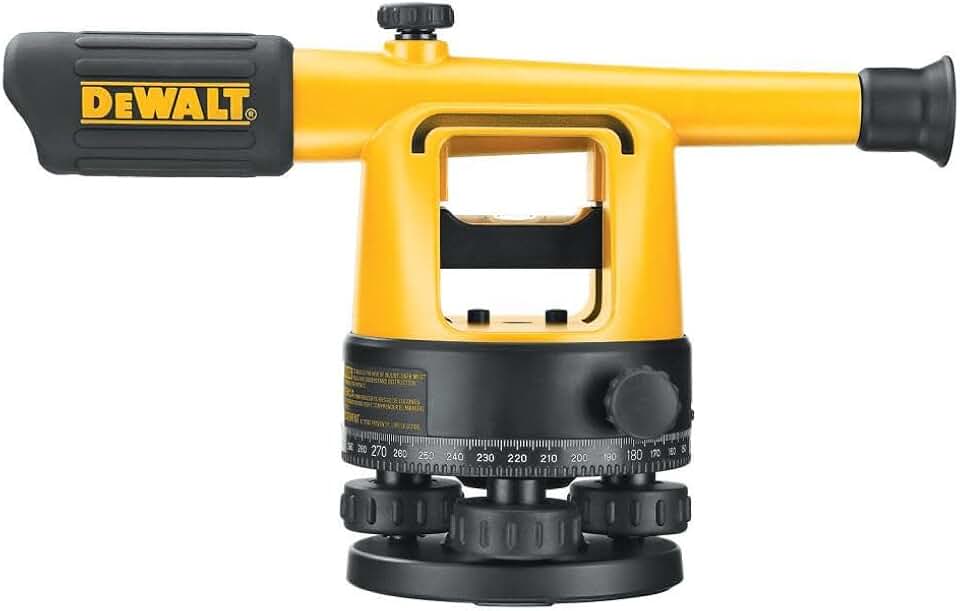 DEWALT Transit Level, Surveying Tool with Tripod and Rod, 20X ...