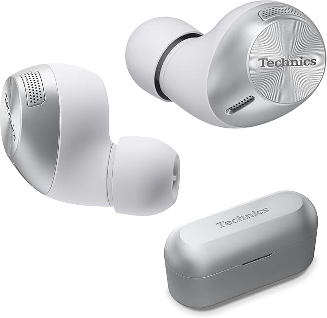 Technics HiFi True Wireless Multipoint Bluetooth Earbuds II, Active Noise Cancelling, 3 Device ...