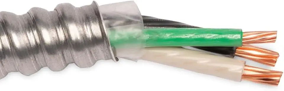 Wirenco 8/2 Metal Clad (MC) Cable with Ground, Aluminum Armored ...