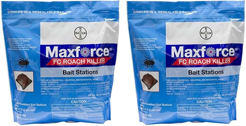 4314688 Maxforce FC Roach Killer Small Bait Stations Insecticide, 72 ...