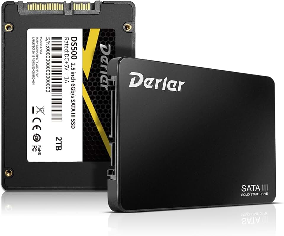 SATA SSD 2TB, Internal State Drive SATA III 6Gb/s 2.5" SATA SSD, UP to ...