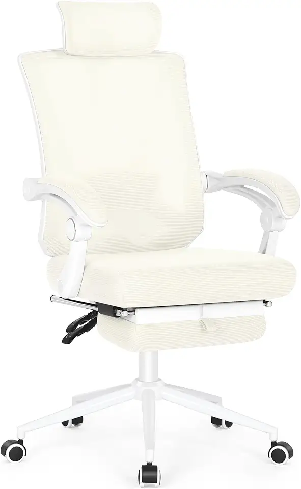Misolant Ergonomic Office Chair with Footrest, Ergonomic Desk Chair ...