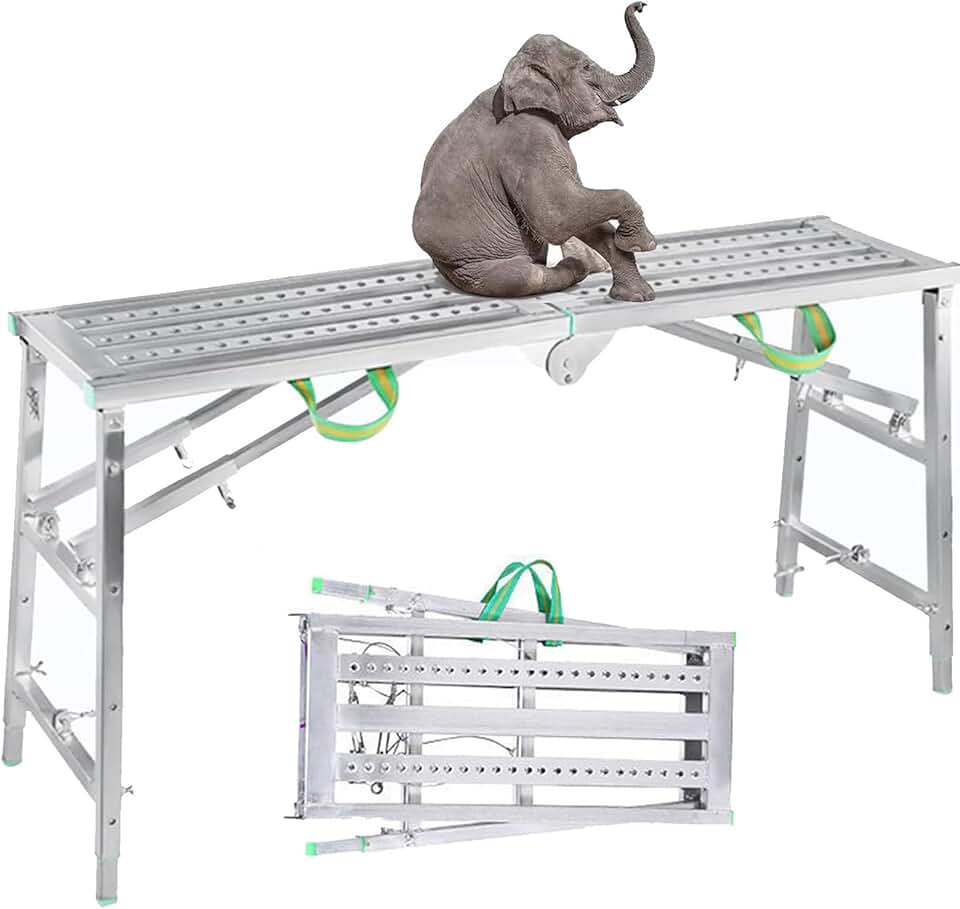 Work Platform Folding Work Platform for Renovation, Aluminum ...