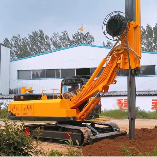 Fast Speed Deep Foundation Mini Excavator Pile Driver Head by Pneumatic ...