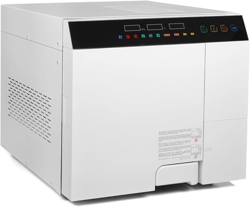 EustomA 4.75Gal Fully Autoclave Steam Sterilizer Class B 18L Digital ...