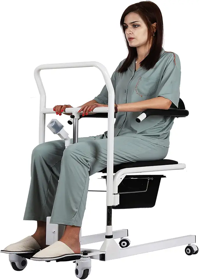 Electric Patient Lift Transfer Chair for Home, Portable Patient Lift ...