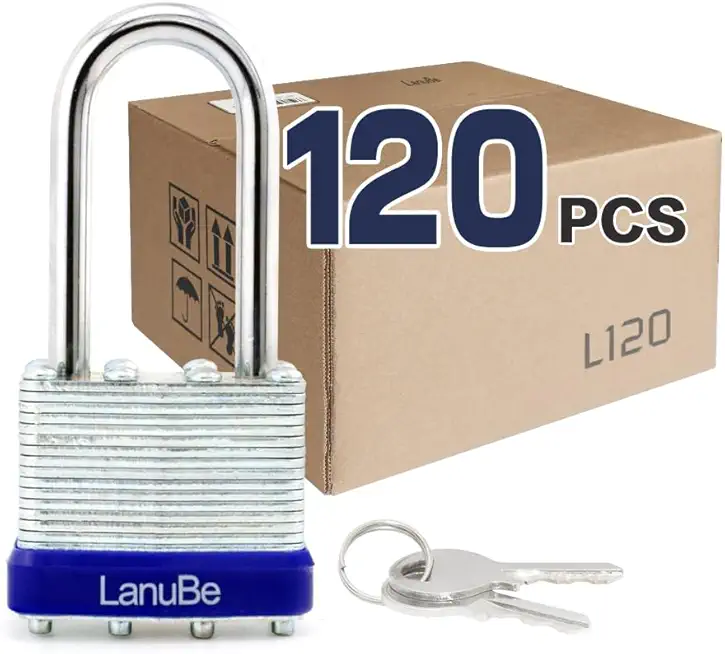 Lock Laminated keyed Padlock (1-9/16", 40mm), keyed Alike Locks, Long ...