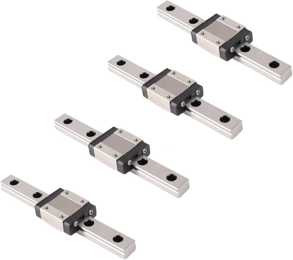 MGN12 Linear Rail 1220mm 48.03" 4PCS MGN12 Miniature Linear Motion Slide Rail + 4PCS MGN12C 12mm ...