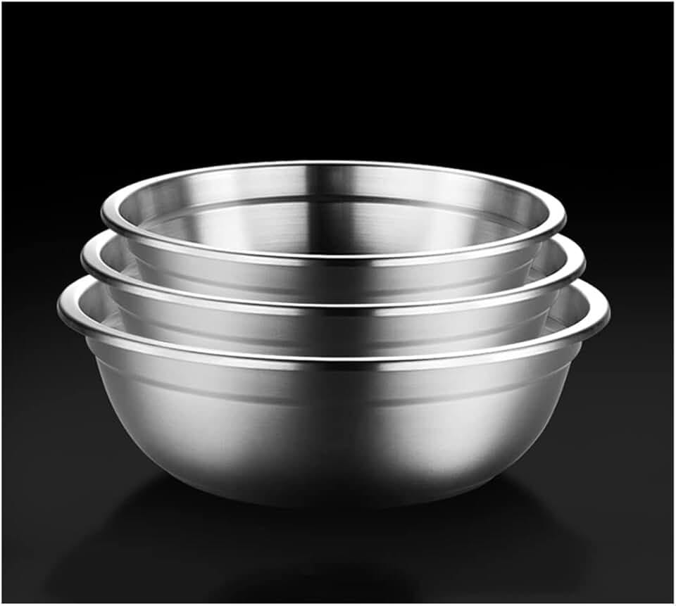 Mixing Bowls, Pots and Bowls 3 Piece Set, 304 Stainless Steel Cooking ...