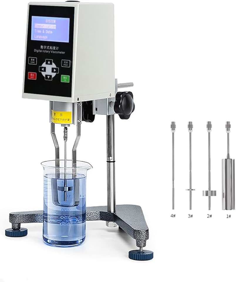 NDJ-8S Lab Rotary Viscometer 1~2000000mPa.s Viscosity Fluidimeter ...