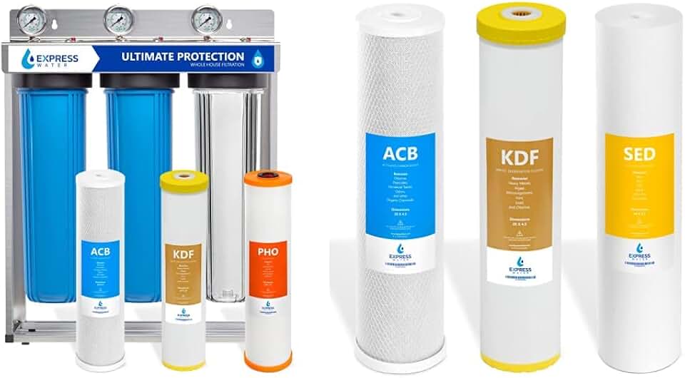 Express Water Heavy Metal Anti-Scale Whole House Water Filter – 3 Stage ...