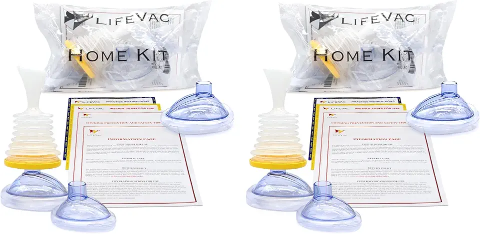 LifeVac Home Kit 2 Pack - Portable Suction Rescue Device, First Aid Kit ...