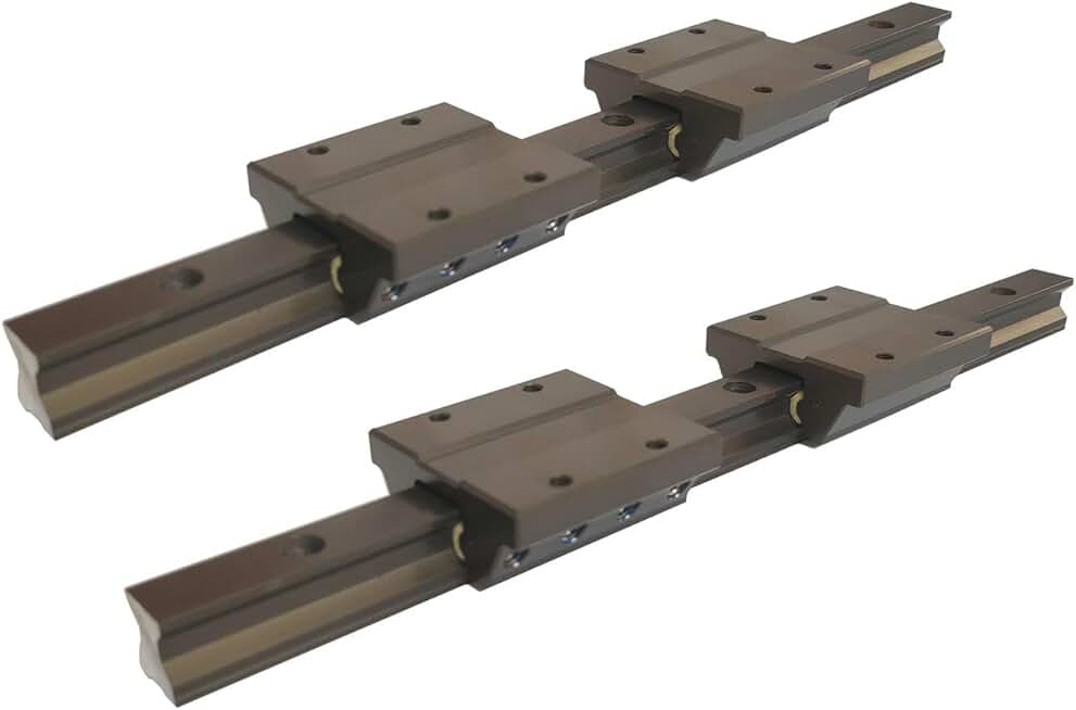 Linear Bearing Guide Rail 2PCS CRH25 15.75in/400mm Long Maintenance ...