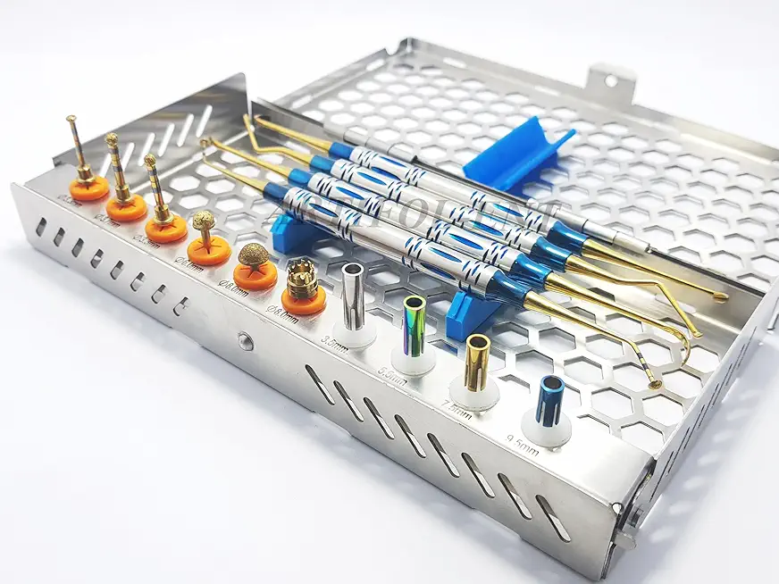 Sinus Lift Implant Kit - DASK Lift Drills Stoppers Elevators - Dental Elevation Instruments Set ...