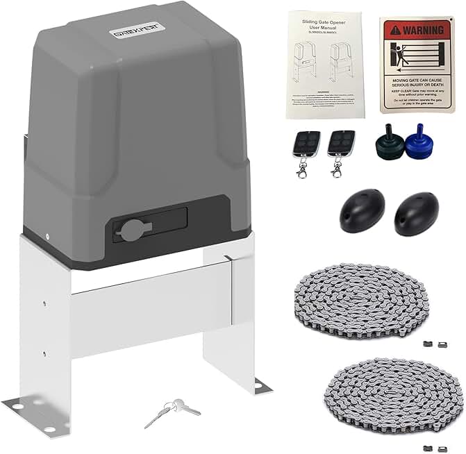 Fast Automatic Sliding Gate Opener Kit Driveway Security Gate Operator ...