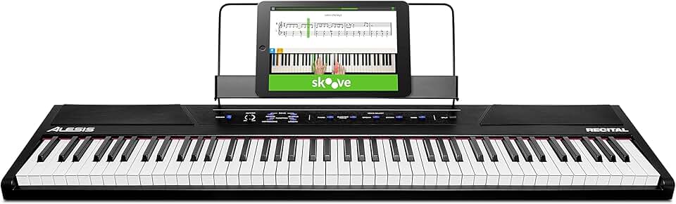 Recital – 88 Key Digital Piano Keyboard with Semi Weighted Keys, 2x20W ...
