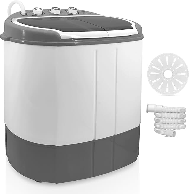 Compact Home Washer & Dryer, 2 in 1 Portable Mini Washing Machine, Twin ...