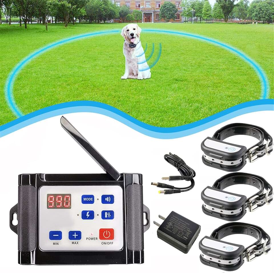 Wireless Dog Fence Pet Containment System, Covers up to 1/2 Acre, for ...