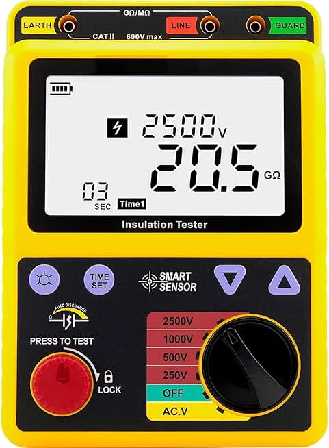 Insulation Resistance Tester High Voltage Resistance Meter Megohm Meter ...