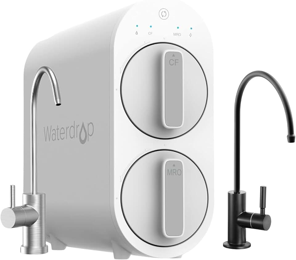 Waterdrop G2 Reverse Osmosis System with Water Faucet, 7 Stage Tankless ...