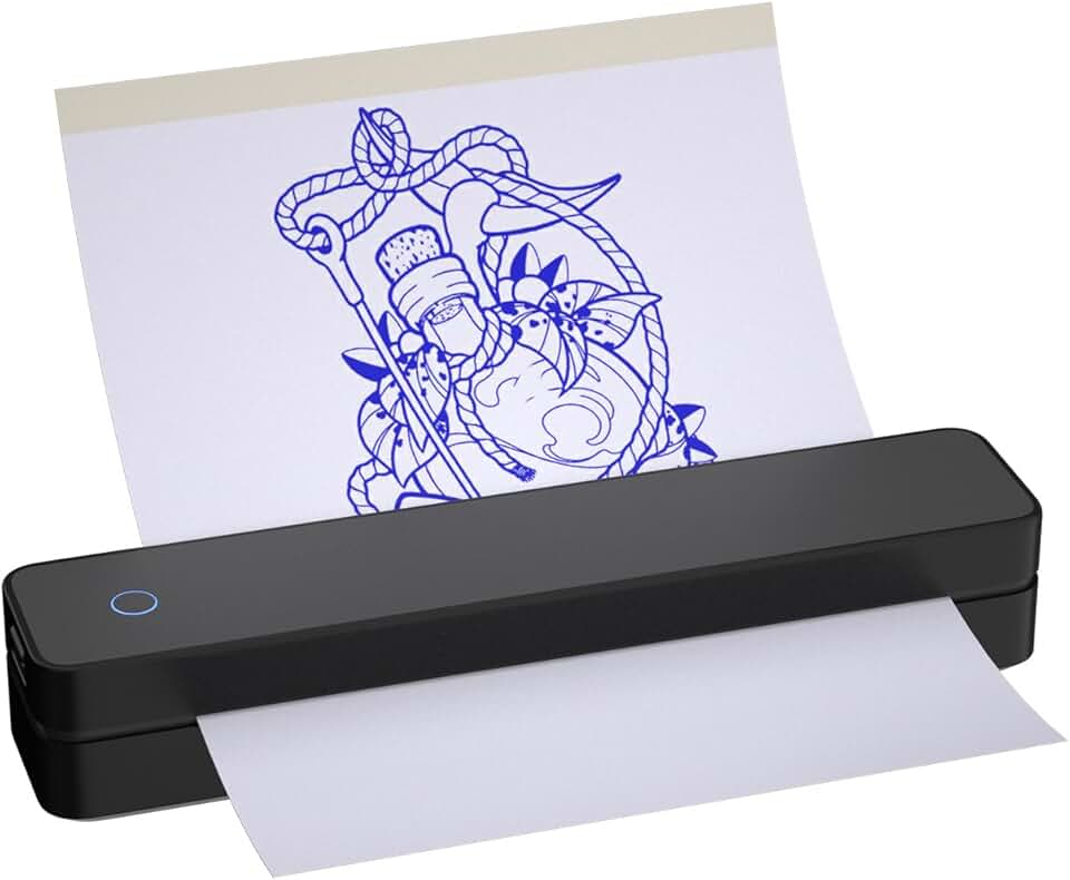 Bluetooth Portable Thermal Tattoo Transfer Machine - Compact and ...
