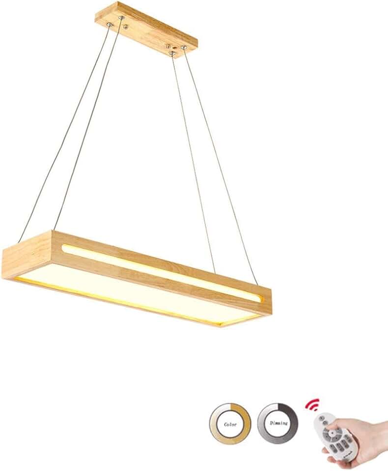 Simple European Modern LED Chandelier Wooden Creative Personality ...
