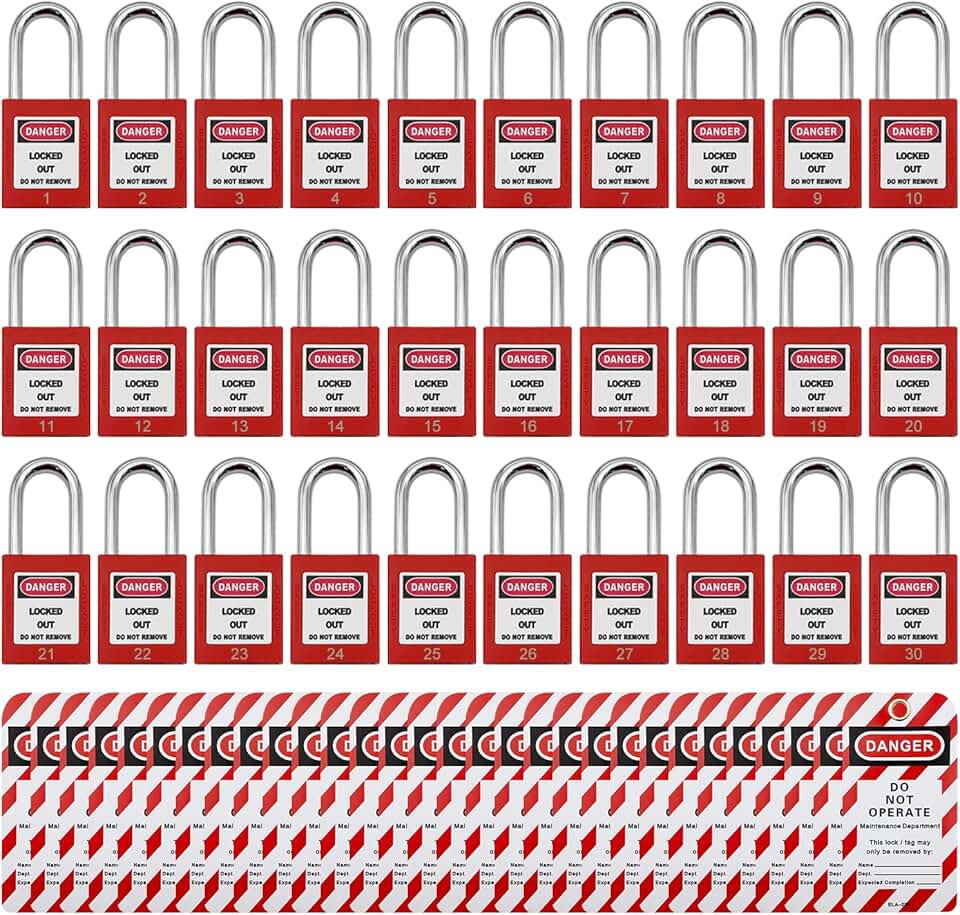Lockout Tagout Locks, Safety Padlock, Loto Locks Keyed Differently Lock ...