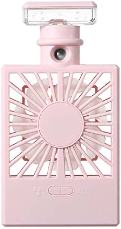 Perfume Bottle Mini LED Air Conditioner Cooler Spray Mist Cooling Fan ...
