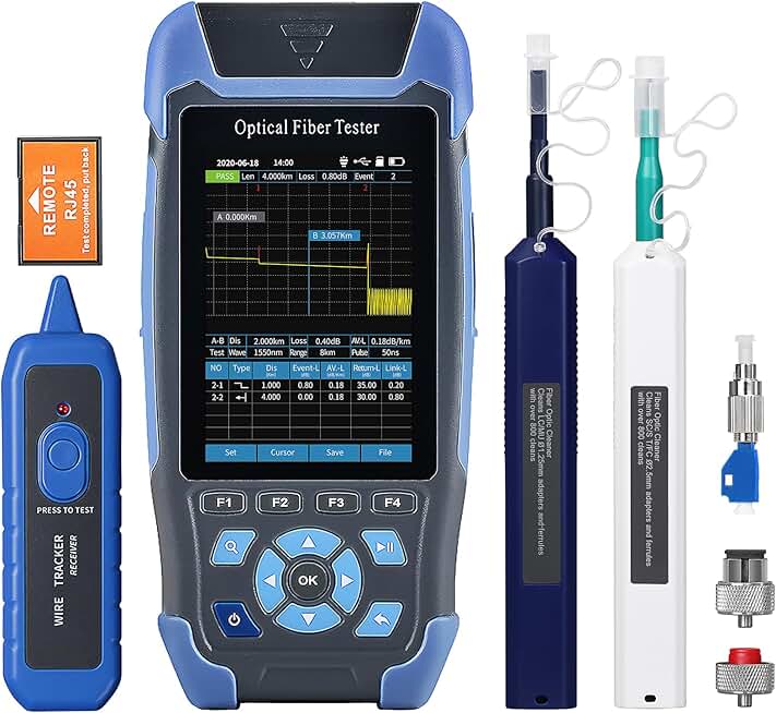 A-900A OTDR Optical Fiber Tester 1310 1550nm SCAPC FCAPC Interface 60km ...