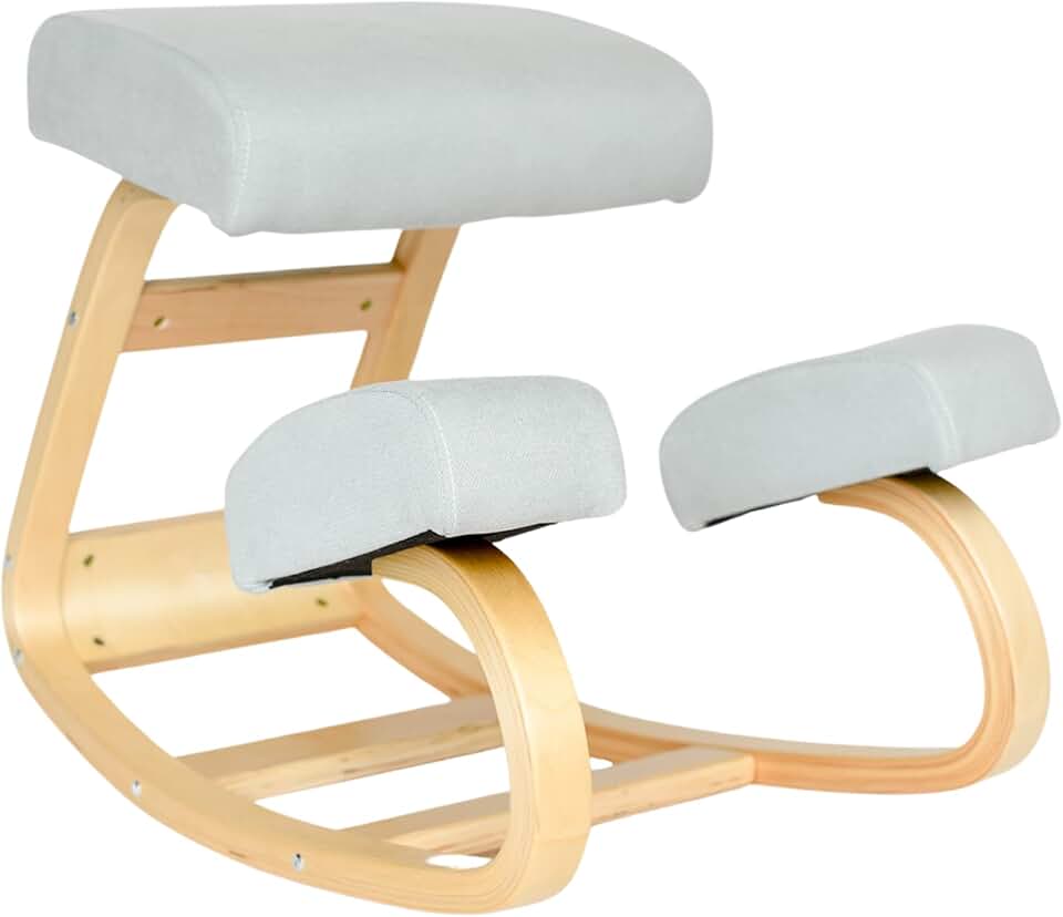 Sleekform Ergonomic Kneeling Chair - Home Office Rocking Desk Stool for ...