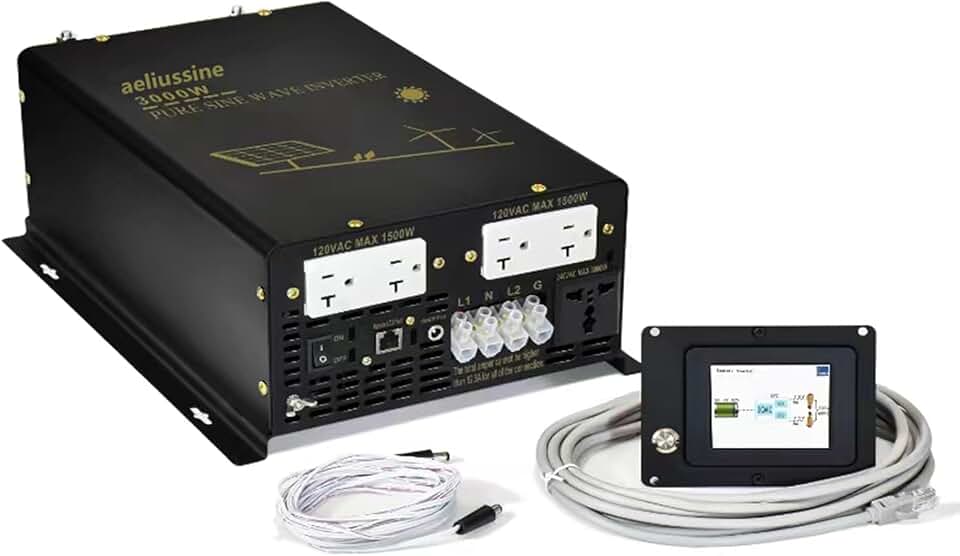 3000W 24v Pure Sine Wave Split Phase Inverter - 24v to 120v / 240v, 4 ...
