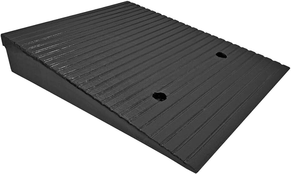 Electriduct 7.2" Mountable Rubber Threshold Ramp. Outdoor Curb Ramp for ...