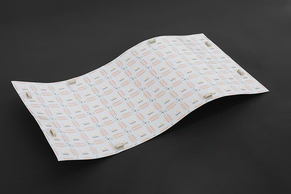 4PCS Soft LED Backlight Sheet 75W RGB+CCT Backlit Flexible cuttable19X9 ...