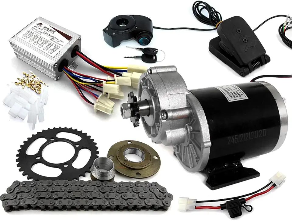 L-faster 24V36V48V 450W Electric Four-Wheel Cart Conversion Kit with ...