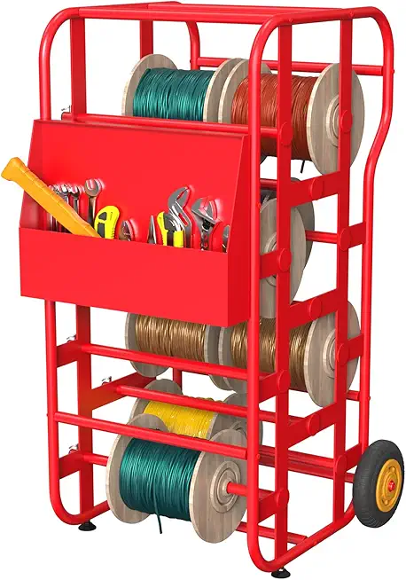 ikare Wire Spool Rack, Cable Caddy, Multi-Spool Electrical Wire Rack ...