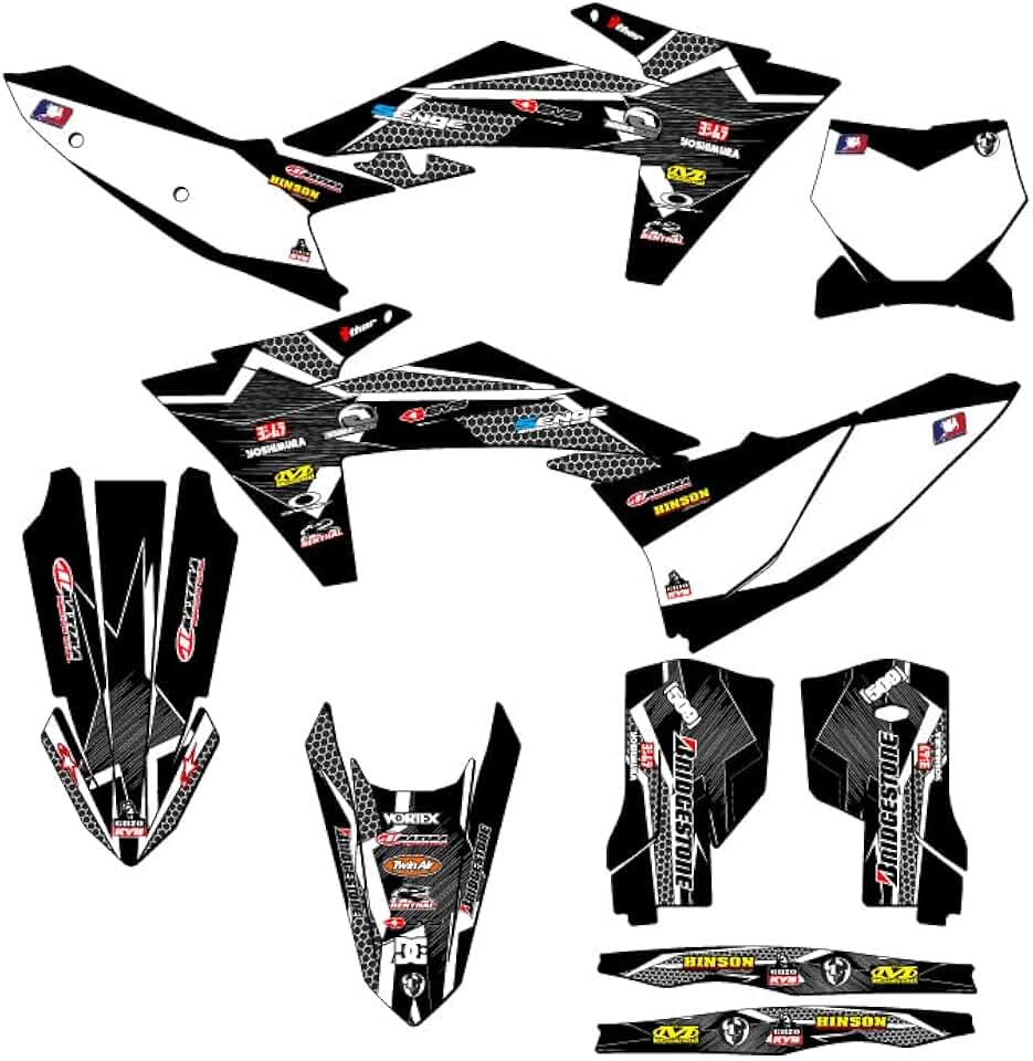 2023 XC Podium Black Senge Graphics Complete Kit Compatible with KTM ...