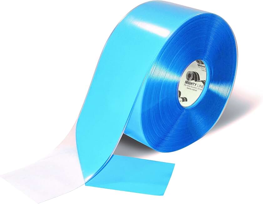 Mighty Line Clear Floor Marking Tape, Heavy-Duty, Peel and Stick ...
