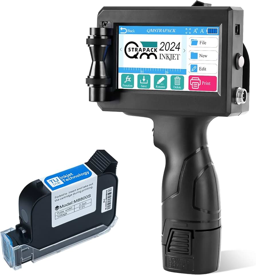 C10 Handheld Inkjet Printer Gun with Original Fast-Drying Ink Cartridge ...