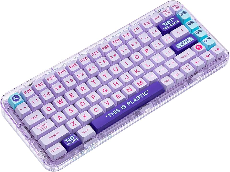 Mojo84 Vaporwave Mechanical Keyboard, 84 Keys Wireless Gaming Keyboard ...