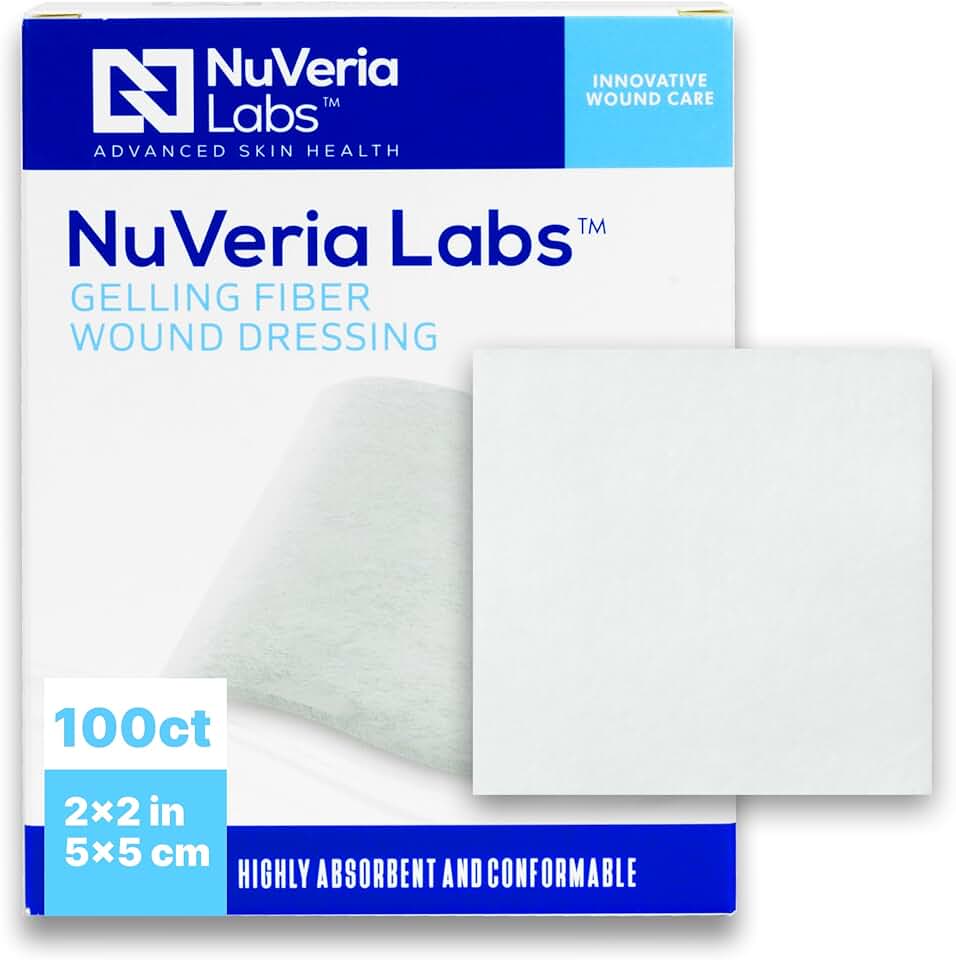 Hospital Grade Gelling Fiber Wound Dressing - Creates an Optimal Moist ...