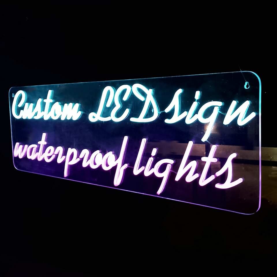 Custom Neon Signs Outdoor Neon Light Personalized Light up Logo Water ...