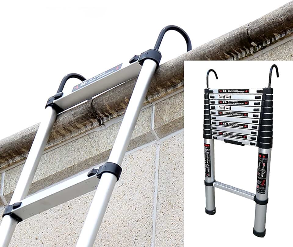 Telescopic Ladder 3m/5m/6m Tall Telescoping Ladders with Removable ...