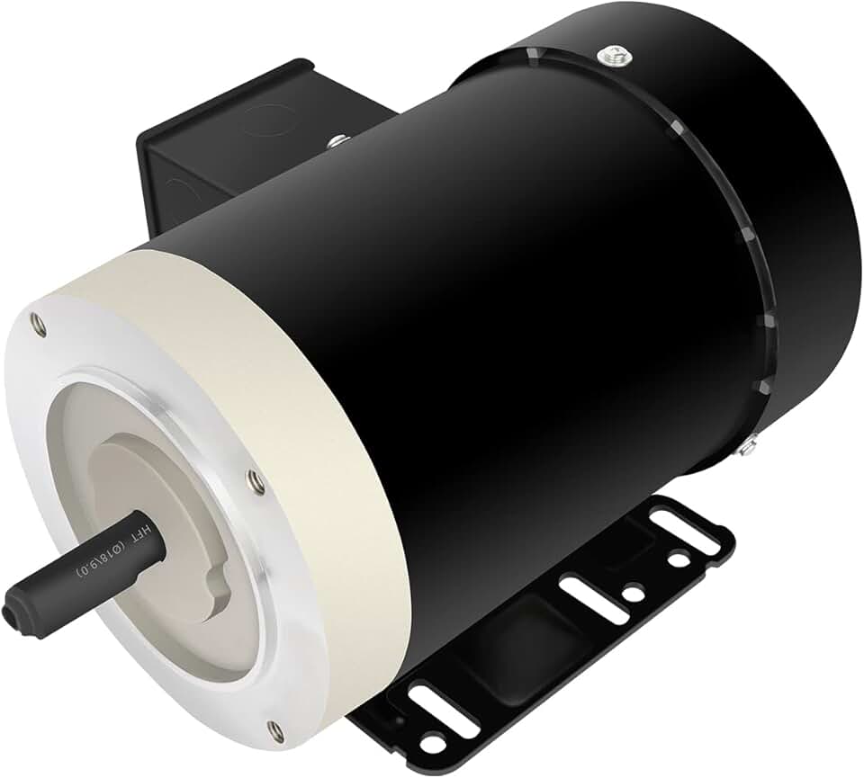 Electric Motor 3450 RPM 2HP Three Phase 56C Frame, 5/8"Shaft Diameter ...