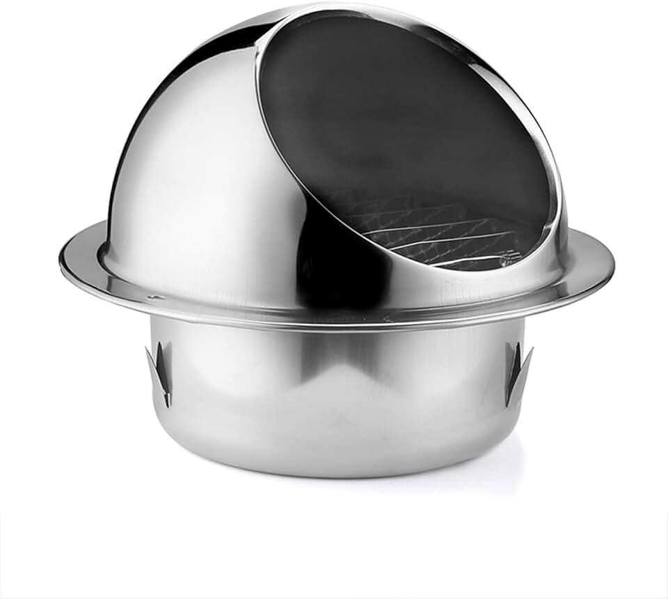 Chimney Cowl Cap, 304 Stainless Steel Polishing Thickening Exhaust Pipe ...