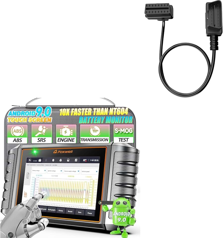 Scanner for Car FOXWELL NT706 Scan Tool ABS/SRS Airbag/Transmission/Check Engine Code Reader ...