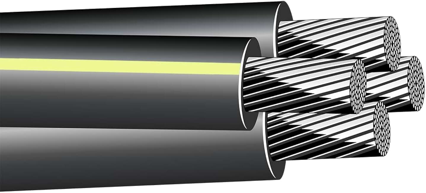 Nassau Electrical Supply 90' Aluminum URD Dyke 2-2-2-4 Cable Direct ...