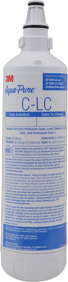 3M Under Sink Dedicated Faucet Water Filter Cartridge AP Easy C-LC ...